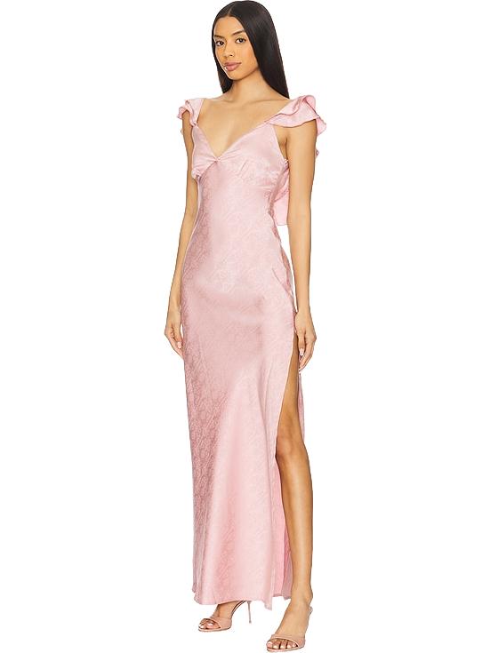 MORE TO COME Becky Ruffle Maxi Dress